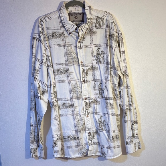Bit & Bridle | Shirts | Bit Bridle Horses White Plaid Buttonup Xlt ...